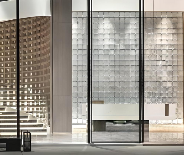 Glass Brick - Square Hot Melt brick, orange peel – źéidis