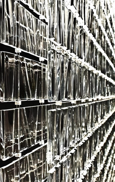 Glass Brick - Ice Crystal, hanging piece – źéidis