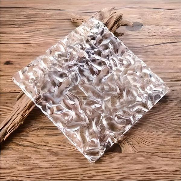 Glass Brick - Crescent hanging piece – źéidis