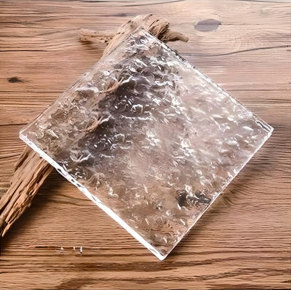 Glass Brick - Ice Crystal, hanging piece – źéidis